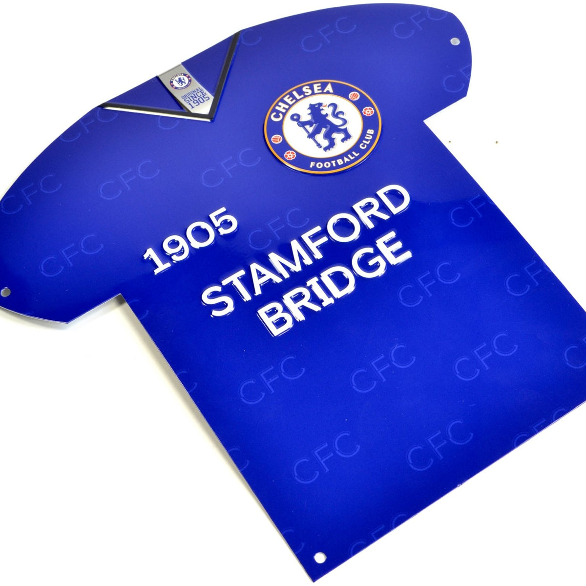 Chelsea FC skilt i metal (24x25 cm) – Lukaki.dk